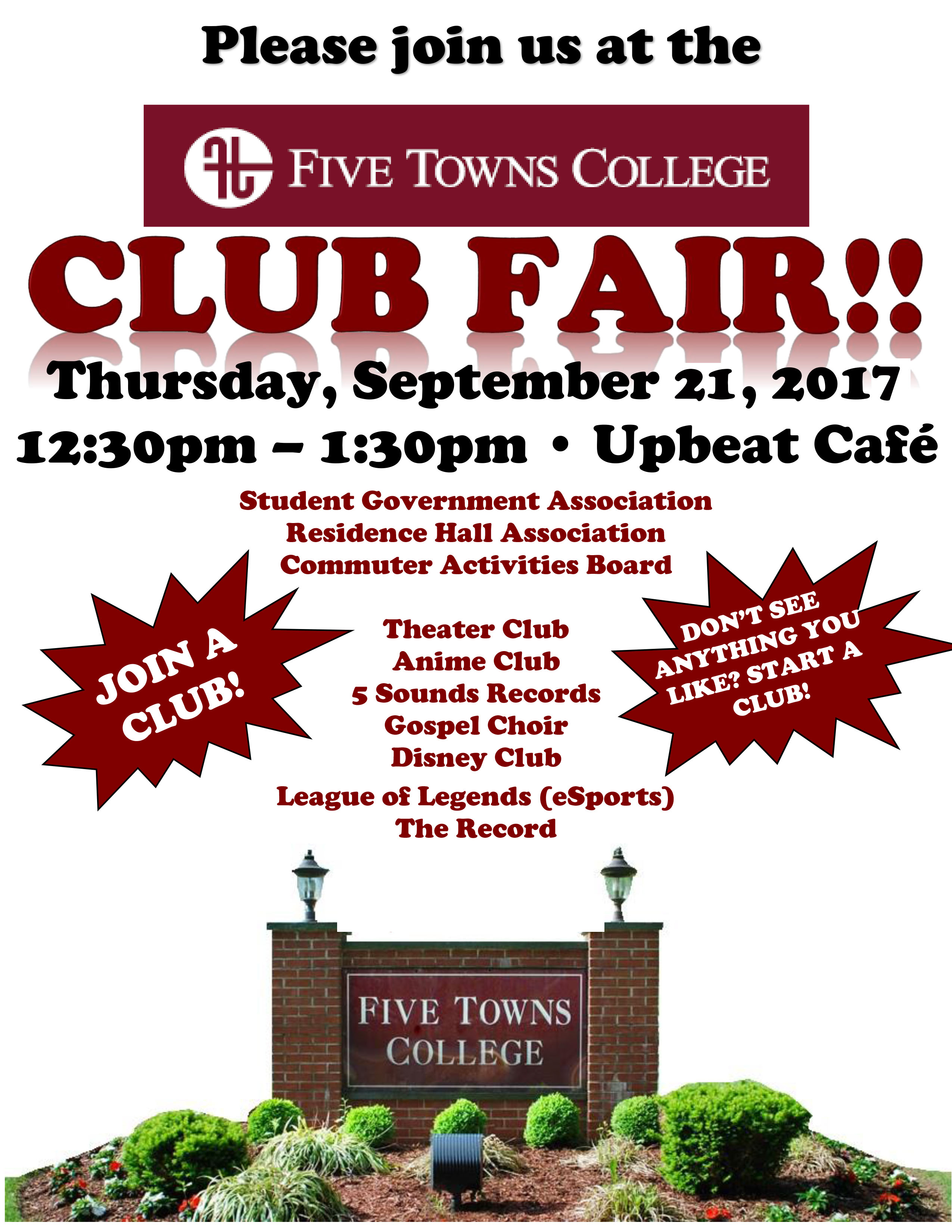 club fair | Five Towns College